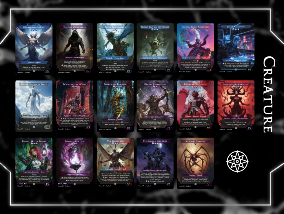 Nekusar Wheel - EDH Commander Proxy Deck - Top Deck Forge