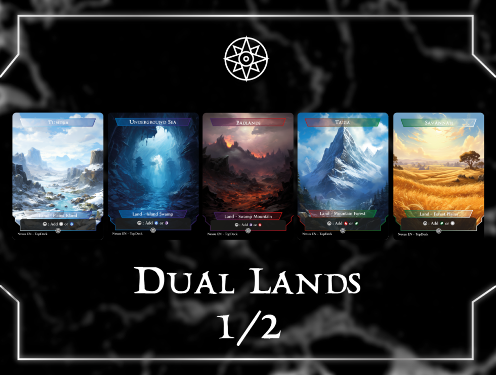 Dual Shock Fetch Lands Bundle + 6 bonus cards - Commander Land Pack ...
