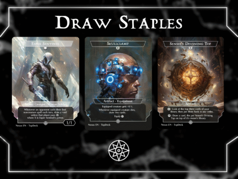 Draw Staples (A) 18 Cards Bundle - Commander EDH Proxy Pack - Top Deck ...